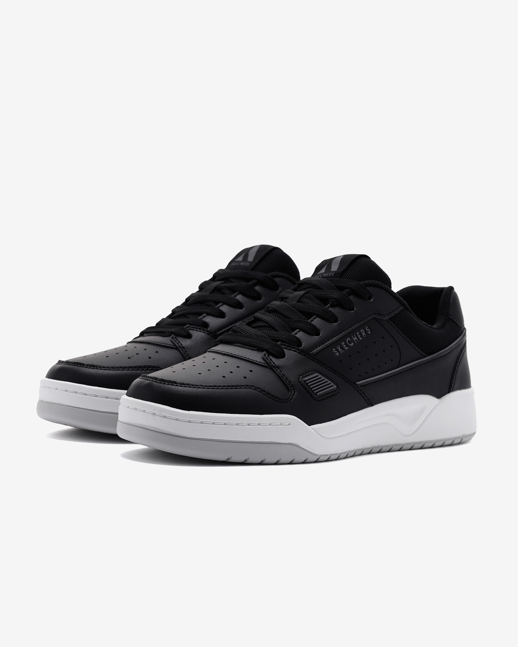 Skechers Koopa - Tiebreak Low Erkek Siyah Sneakers 183250 BLK