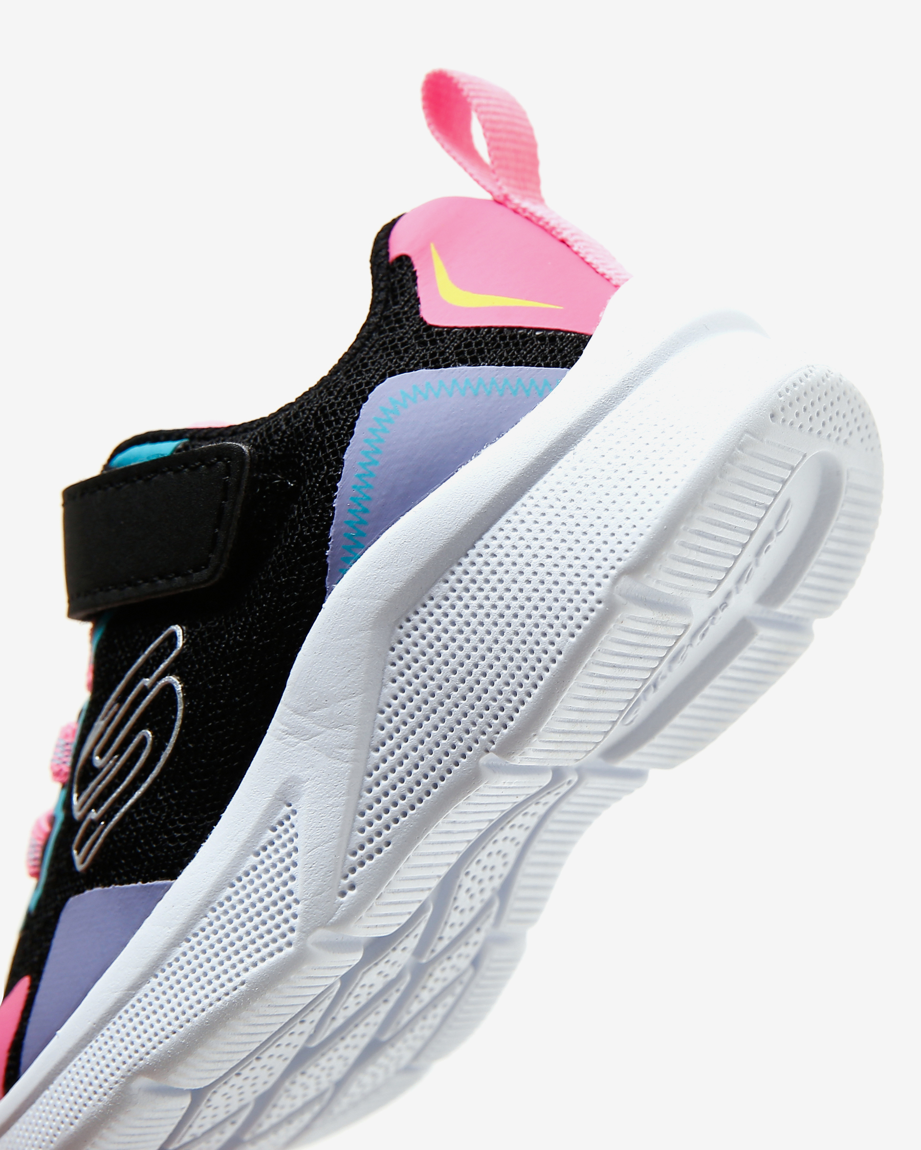 Microspec - Bright Retros Küçük Kız Çocuk Siyah Spor Ayakkabı 302348N